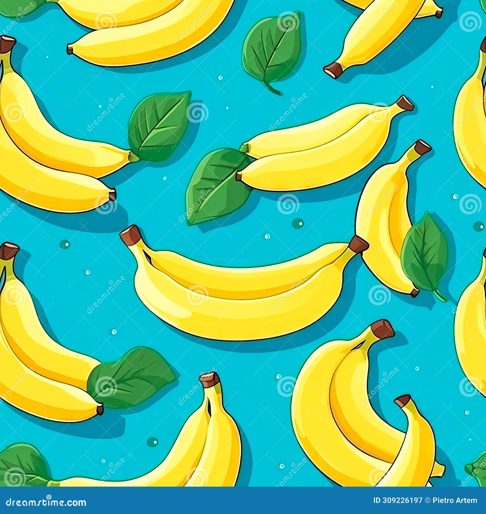 Bananas Pattern Banner Wallpaper Simple Background Stock Image - Image ...