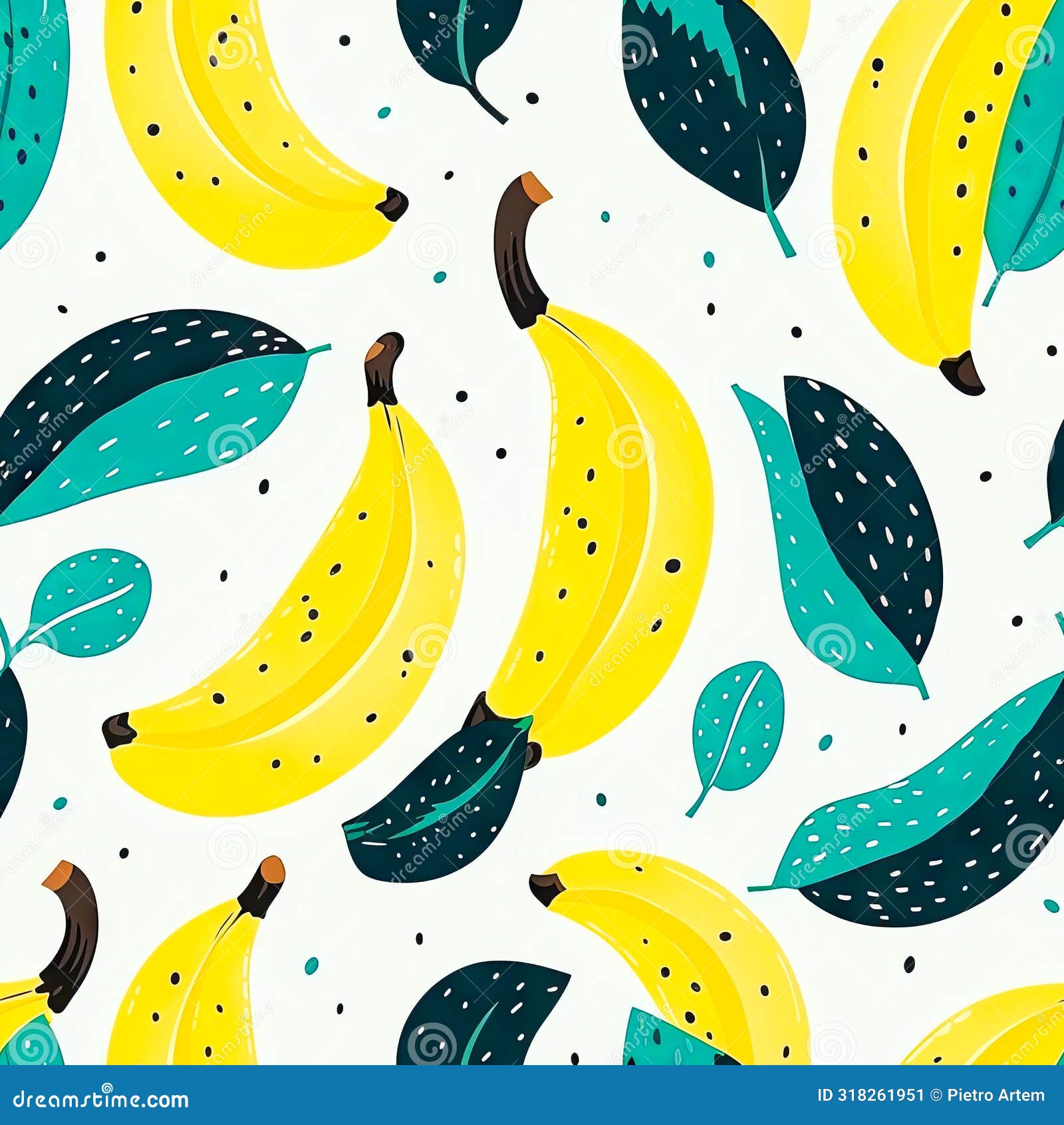 Bananas Pattern Banner Wallpaper Simple Background Royalty-Free Stock ...