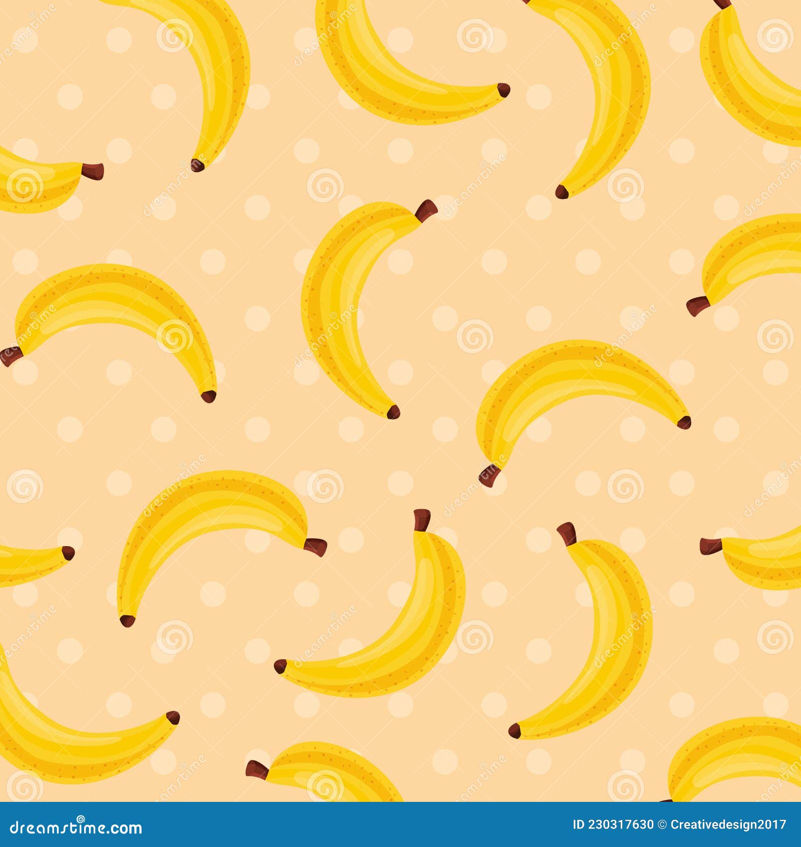 Bananas pattern vector stock vector. Illustration of healthy - 230317630