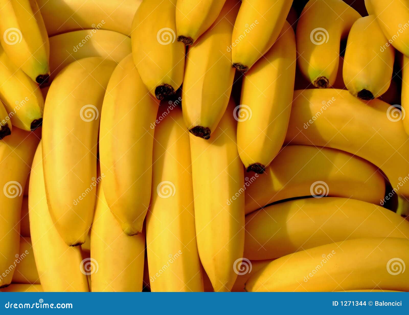 Bananas pile stock photo. Image of outside, close, food - 1271344