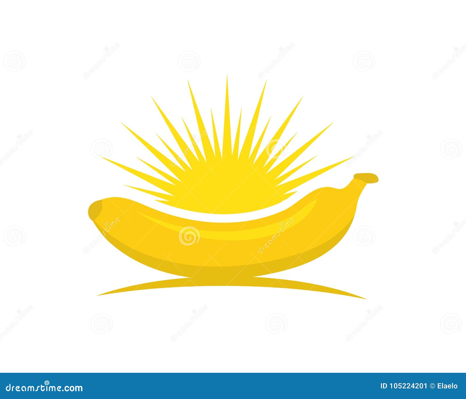 Banane Logo Template illustration de vecteur. Illustration du étiquette ...