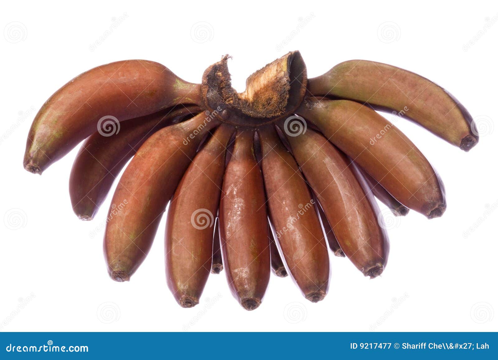 Banane rosse isolate immagine stock. Immagine di spuntino - 9217477