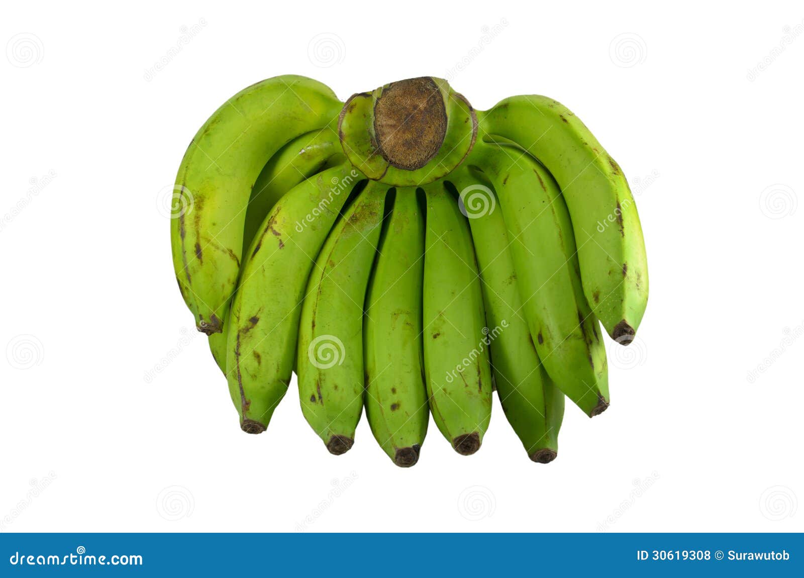 Banane verte photo stock. Image du tropical, paquet, nourriture - 30619308