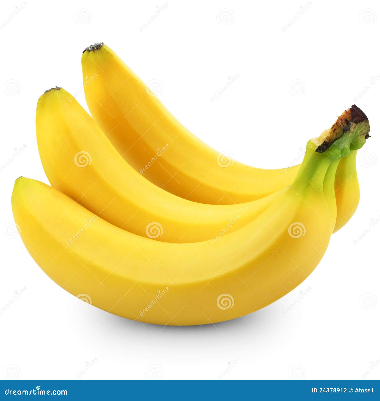 Bananer arkivfoto. Bild av kött, öppet, nytt, isolerat - 24378912