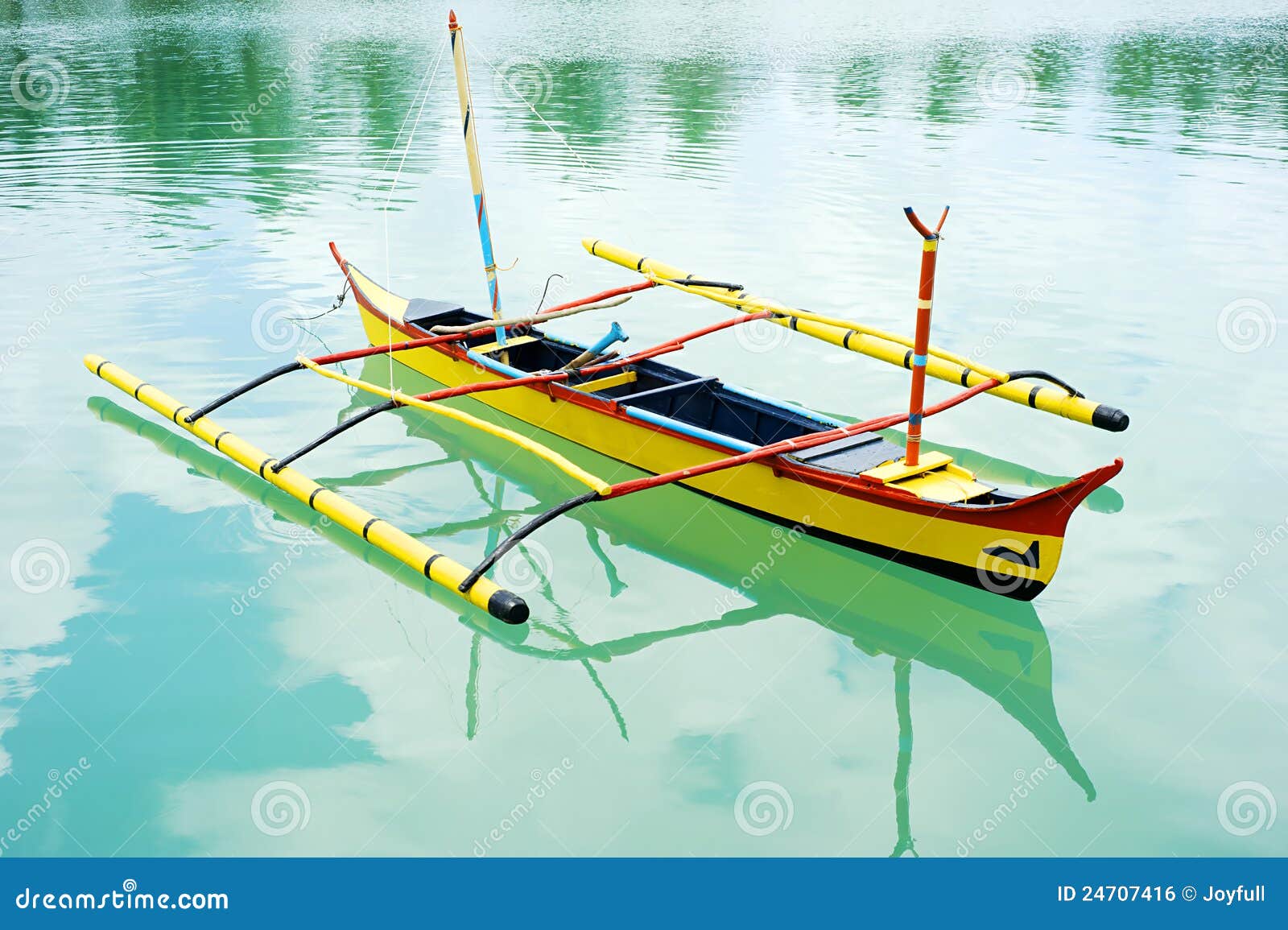 Banca, Traditional White Phishing Philippines Boat Stock Image ...