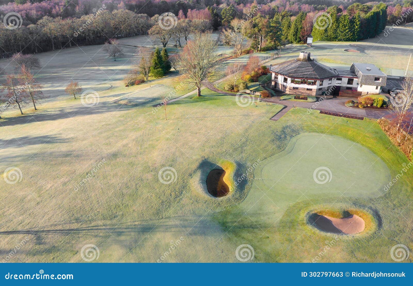 Banchory Golf Course Aerial View in Scotland Stock Image - Image of ...