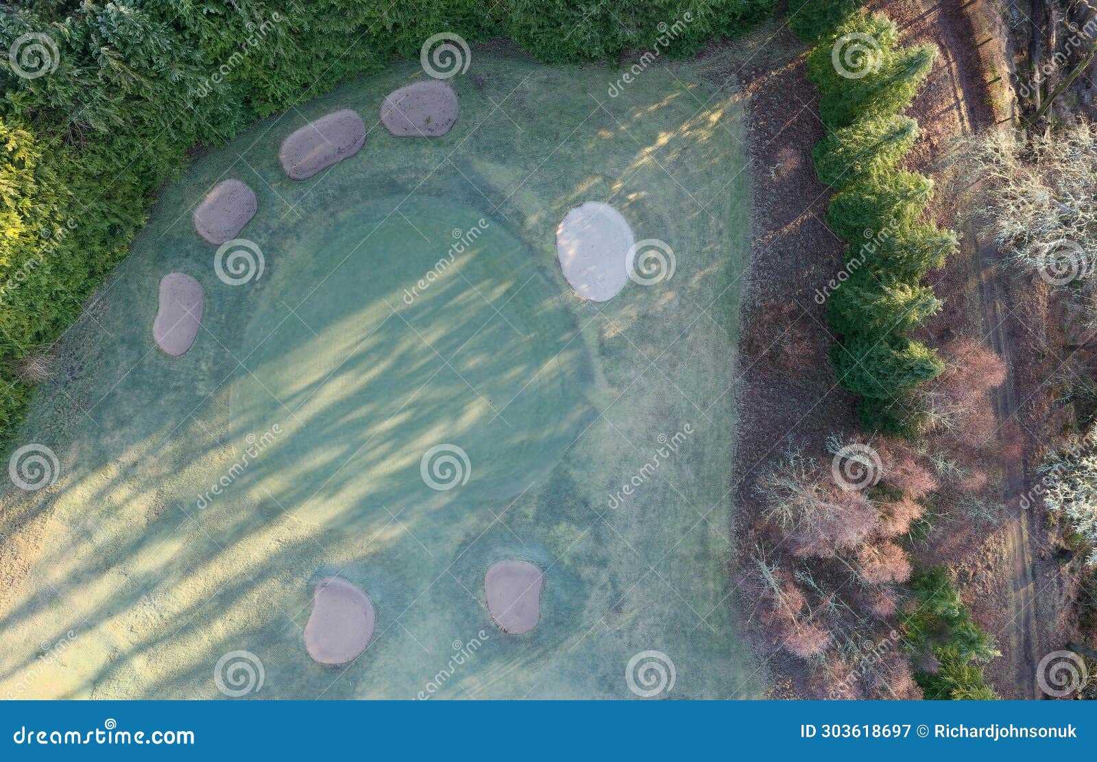 Banchory Golf Course Aerial View in Scotland Stock Image - Image of ...