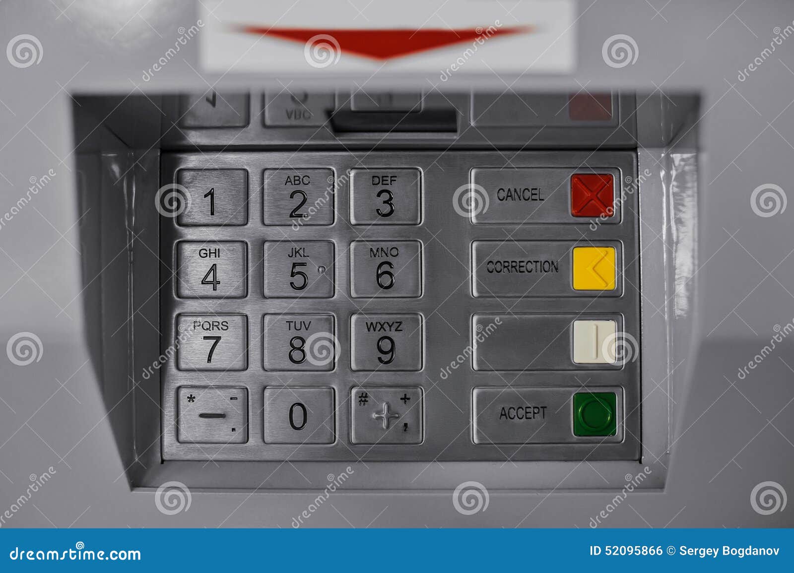 BANCOMAT fotografia stock. Immagine di bancario, codice - 52095866