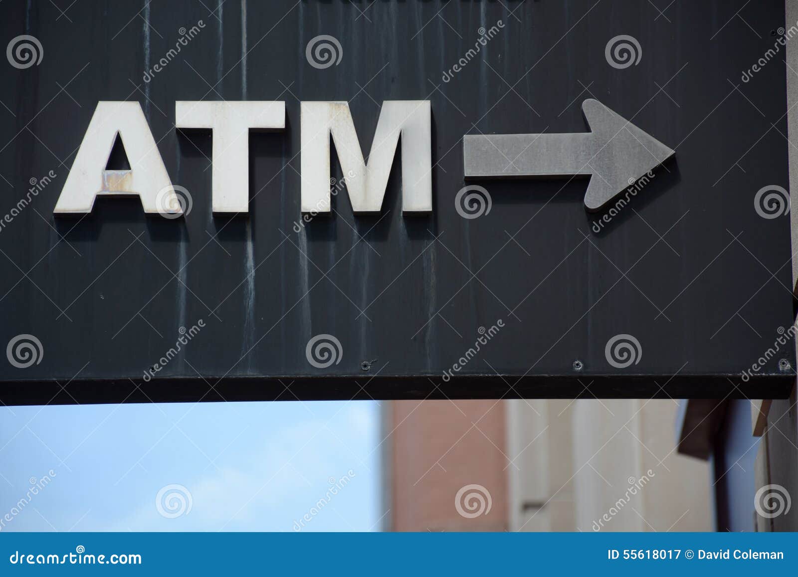 BANCOMAT immagine stock. Immagine di banca, segno, informazione - 55618017