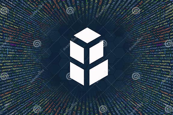 Bancor Bnt Cryptocurrency Symbol A Tunnel From A Computer Program Code Programmer Strings Of