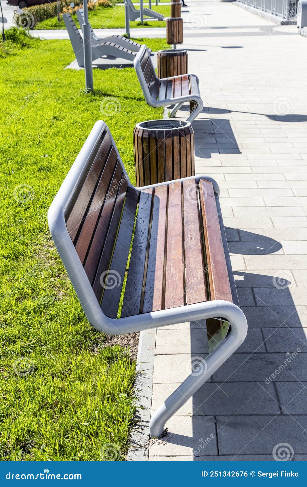 Bancos no parque foto de stock. Imagem de vida, grama - 251342676