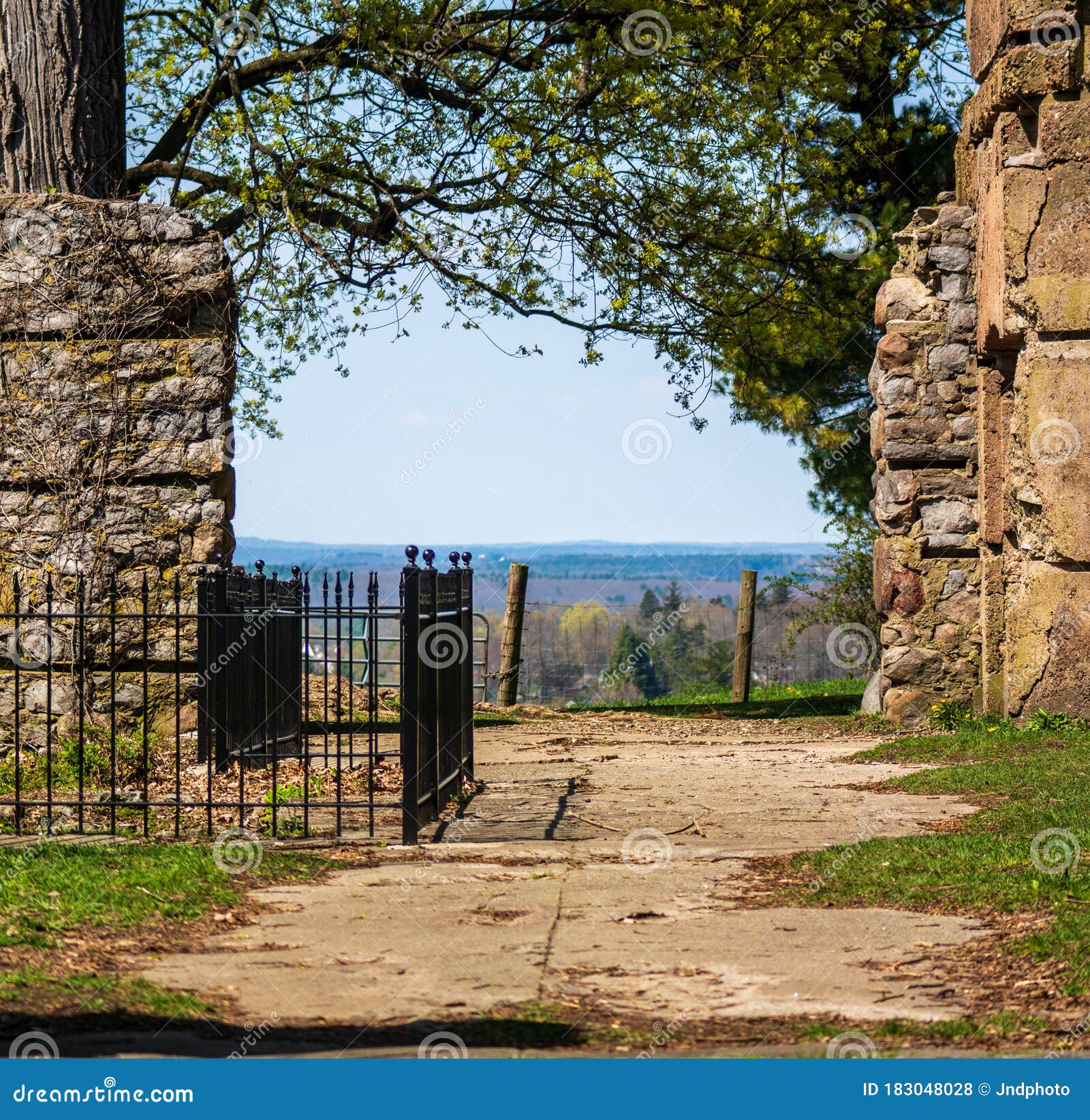 Bancroft Castle stock photo. Image of landmark, massachusetts - 183048028