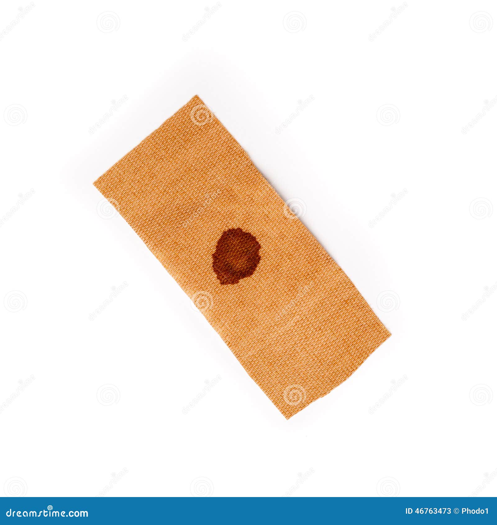 Band Aid Dried Blood Isolated White Stock Image - Image of band, grief ...