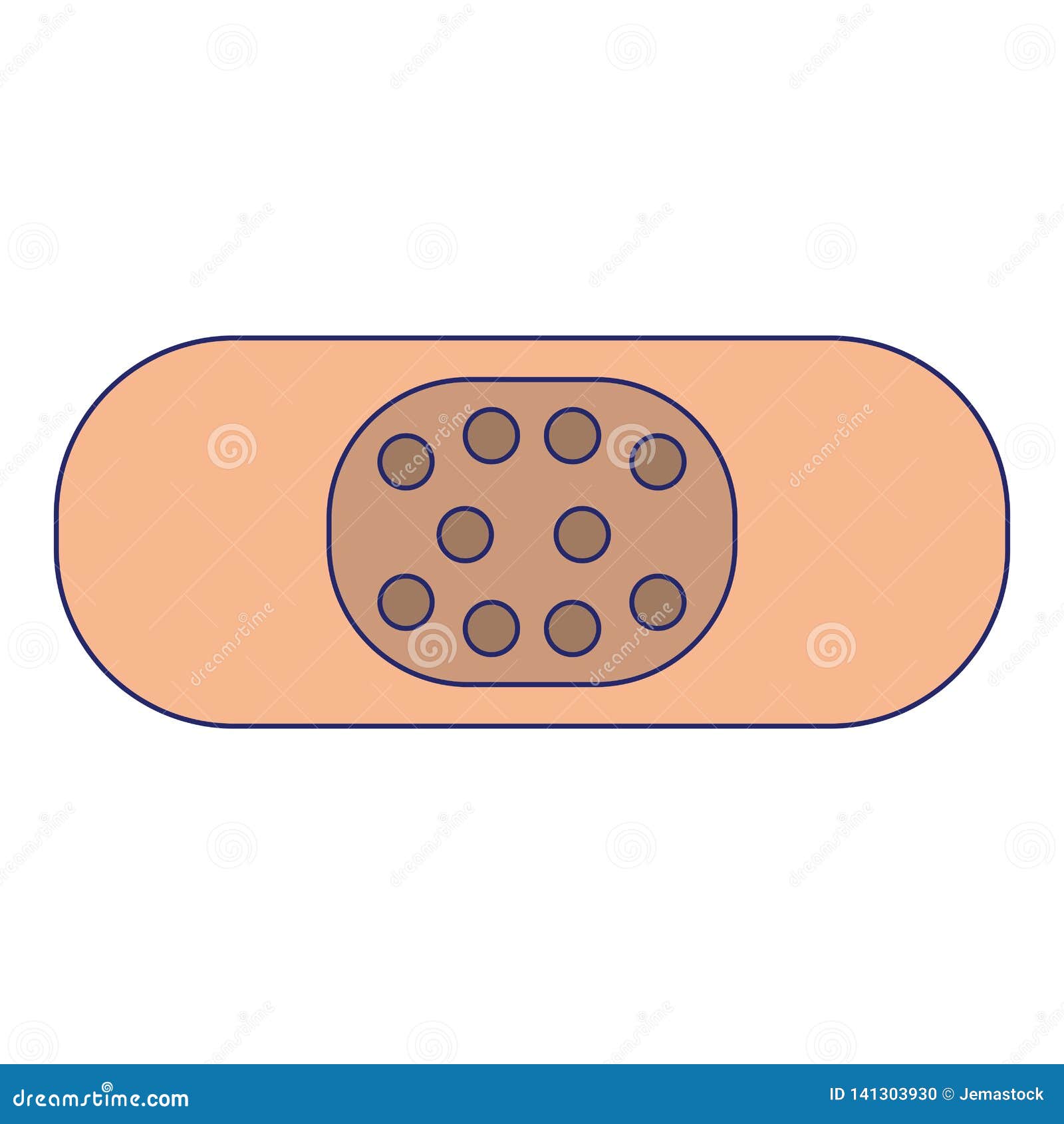 Band aid first aids symbol stock vector. Illustration of healthy ...