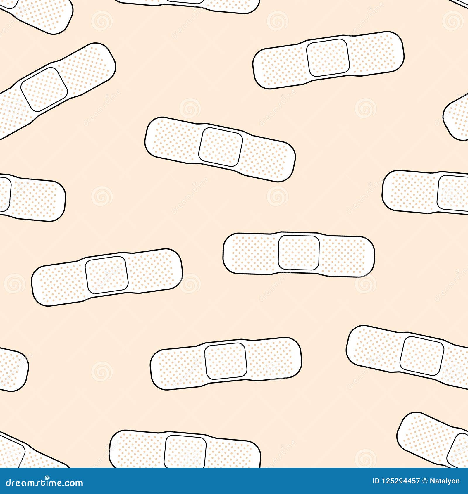 Bandaid Seamless Stock Illustrations – 105 Bandaid Seamless Stock ...