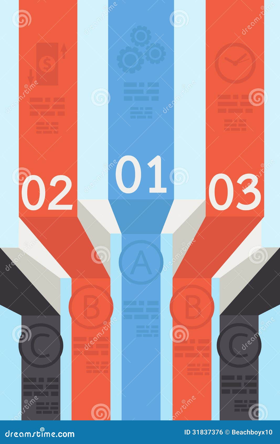 Band-band Infographic Design Stock Illustrationer - Illustration av ...