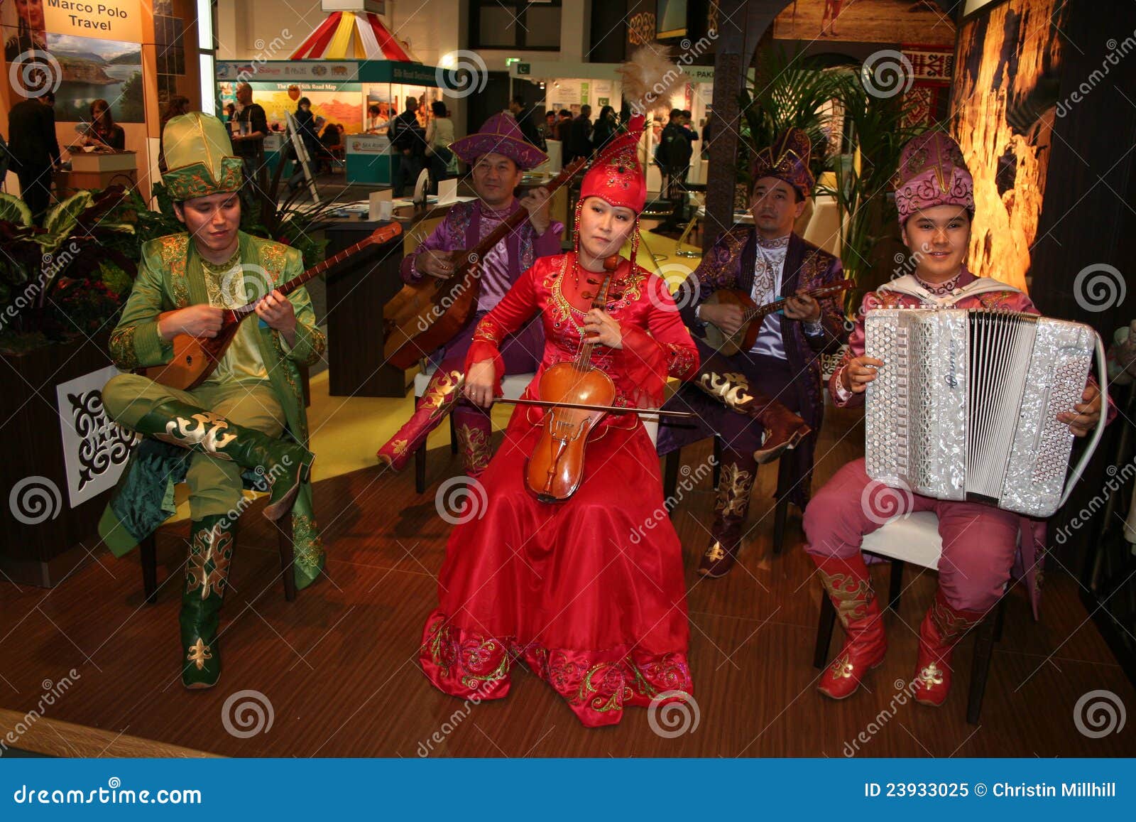Band from central asia editorial image. Image of music - 23933025