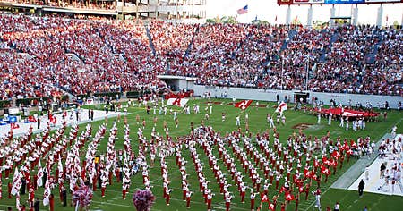 Band on the field editorial photography. Image of football - 5449132