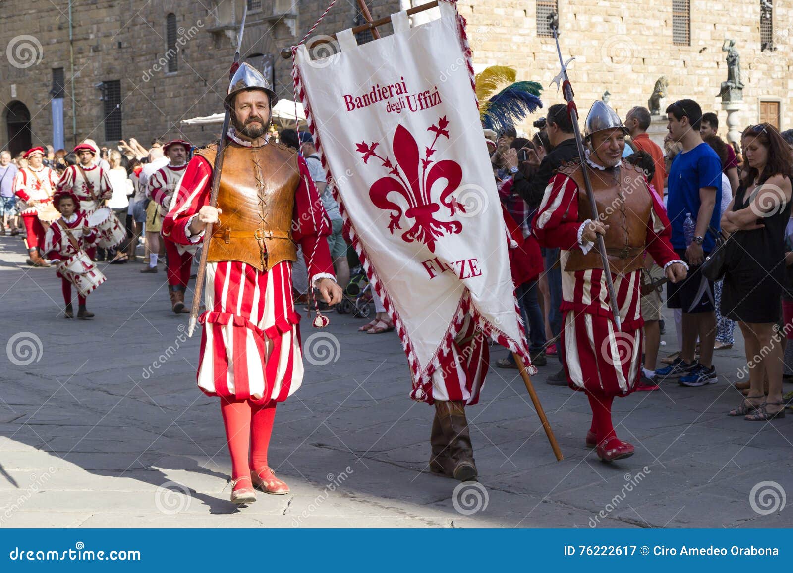 Band of flag bearers editorial photography. Image of tradition - 76222617