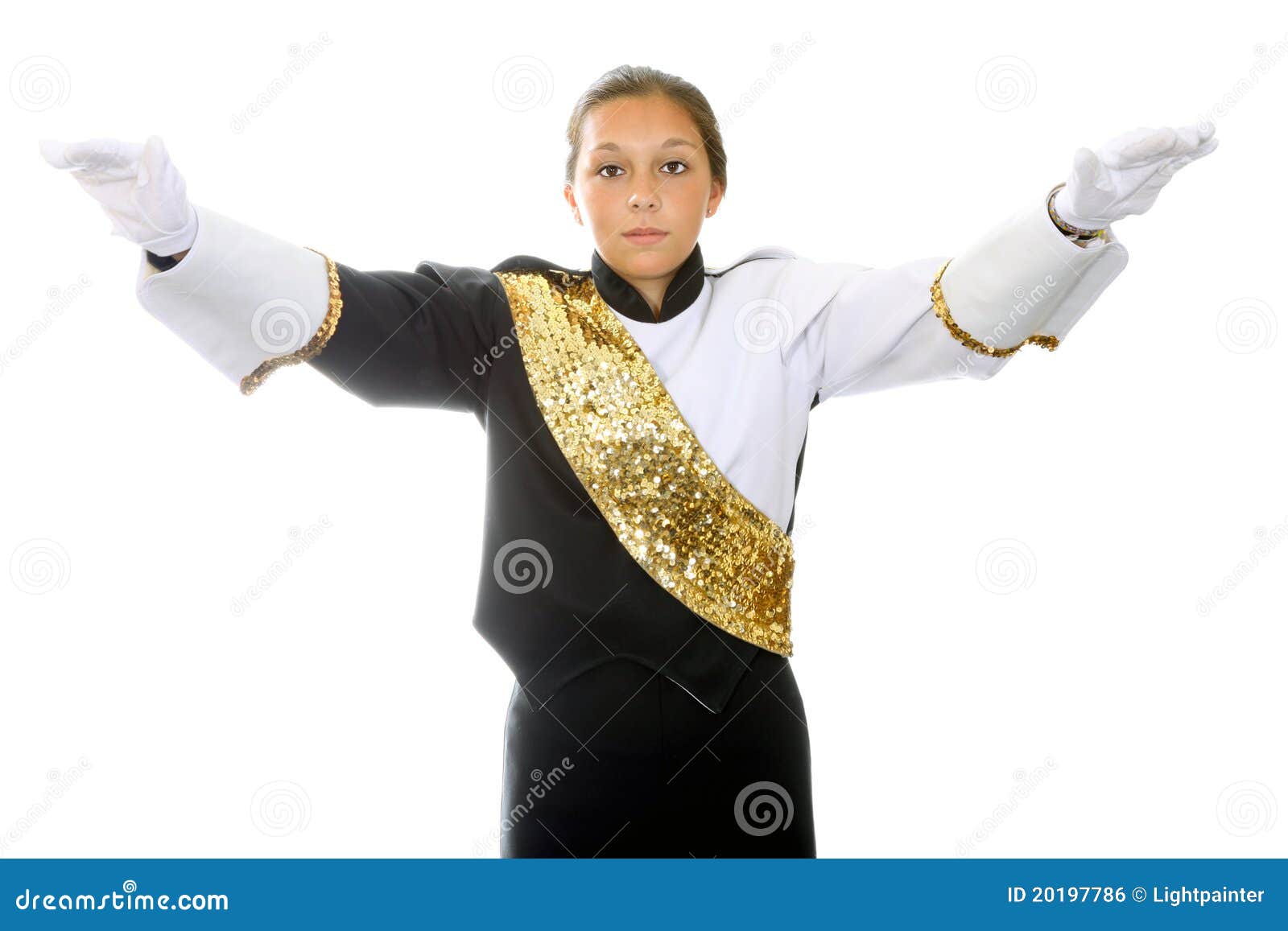 Band leader stock photo. Image of band, female, sport - 20197786