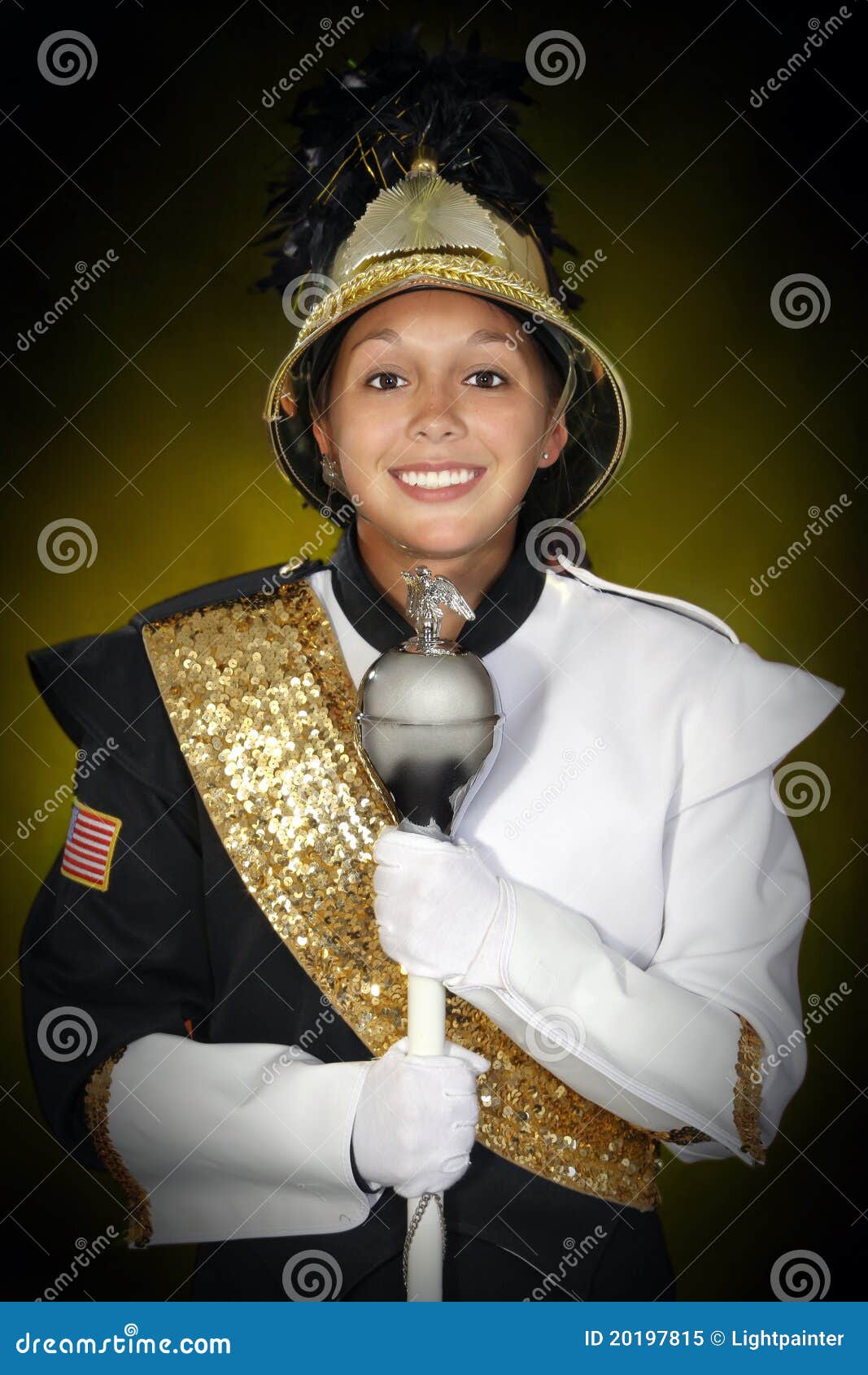 Band leader stock image. Image of helmet, leader, school - 20197815