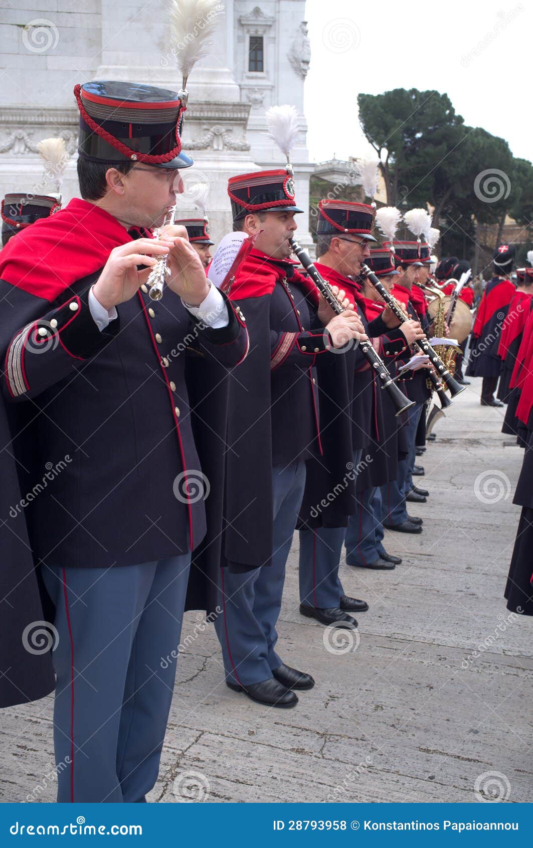 Band in Military Parade in Rome Editorial Stock Photo - Image of ...