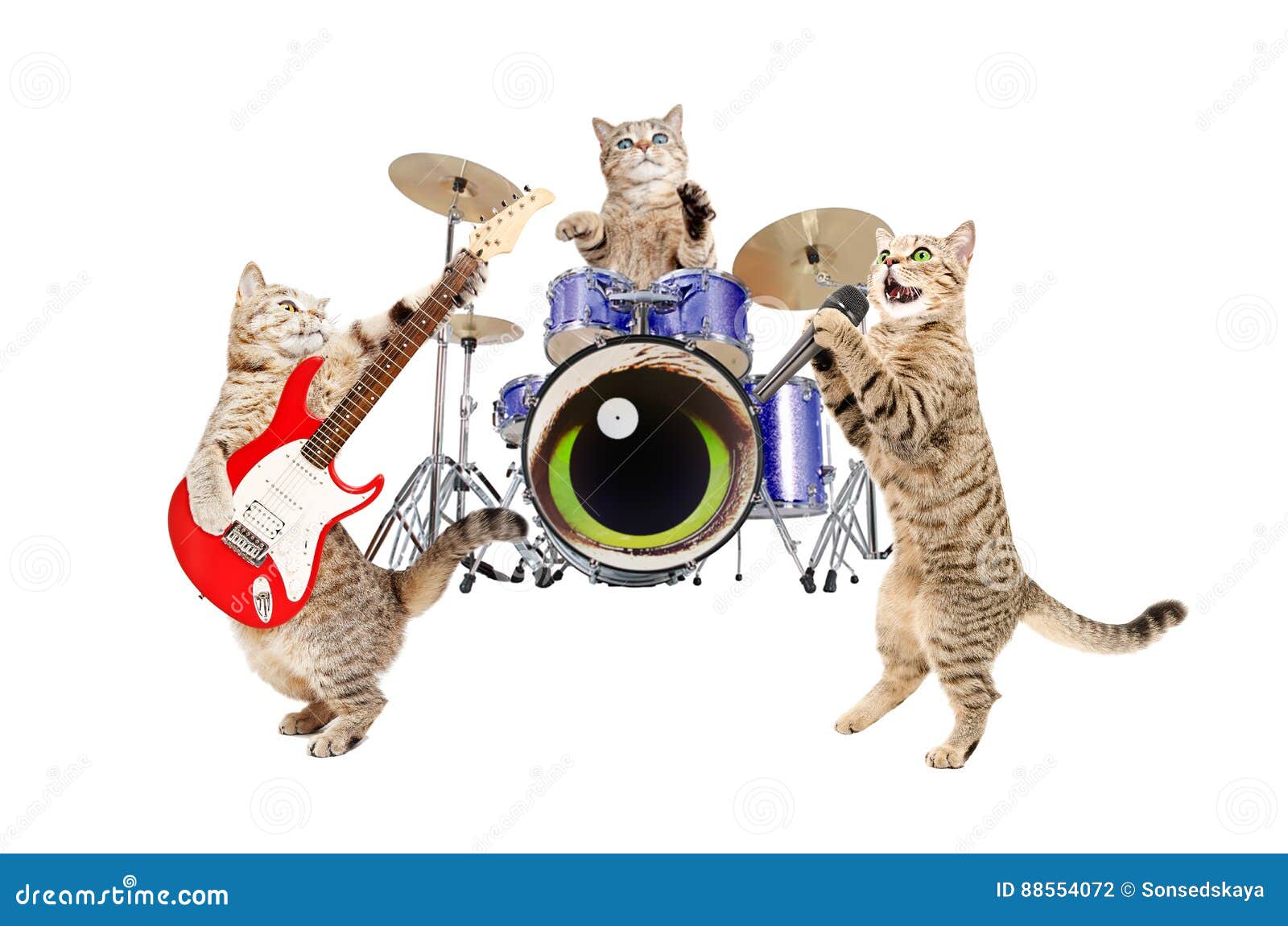 Band Of Musicians Holding A Heart Emoticon Stock Photography ...