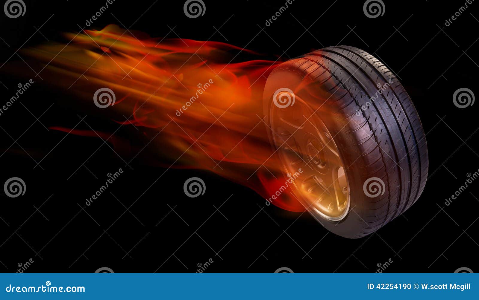 Band op brand stock foto. Image of opvlammen, wiel, automobiel - 42254190