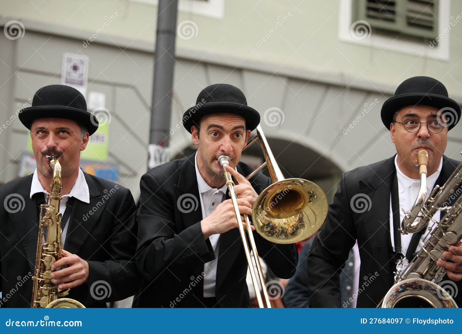 Band Playing Wind Instruments Editorial Photography - Image of hand ...