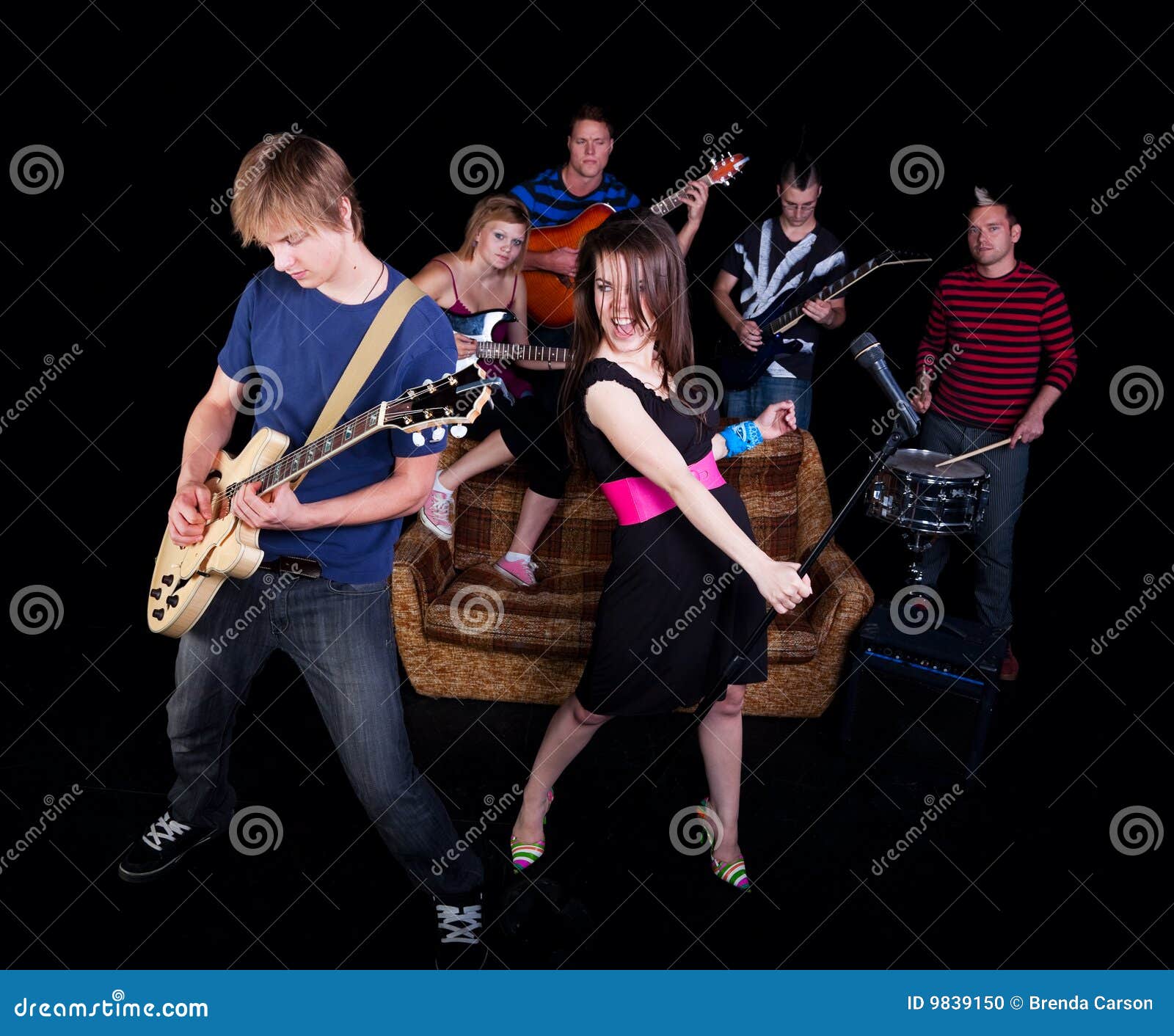 Band Practice stock photo. Image of rock, group, women - 9839150