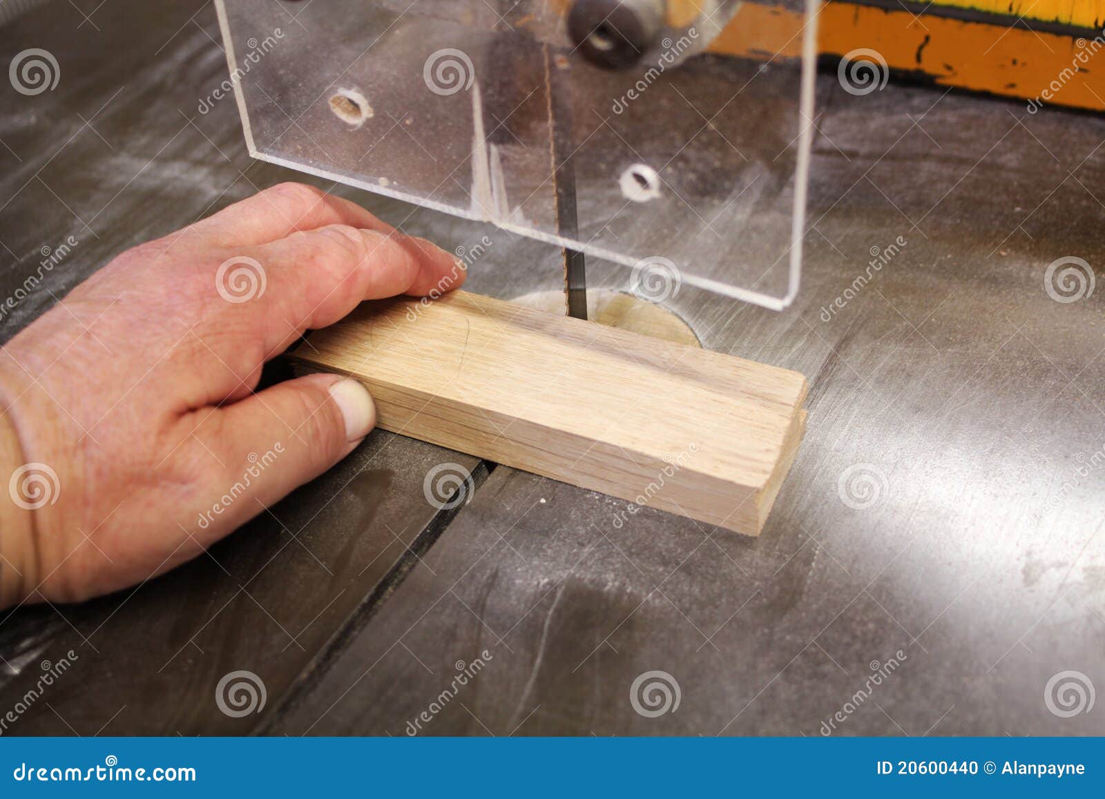 Band saw and hand stock photo. Image of hand, safety - 20600440