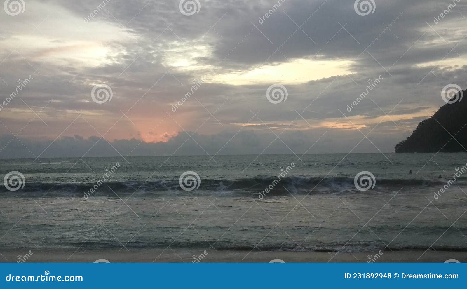Banda Aceh Beach with Sunset View Stock Photo - Image of beach, evening ...