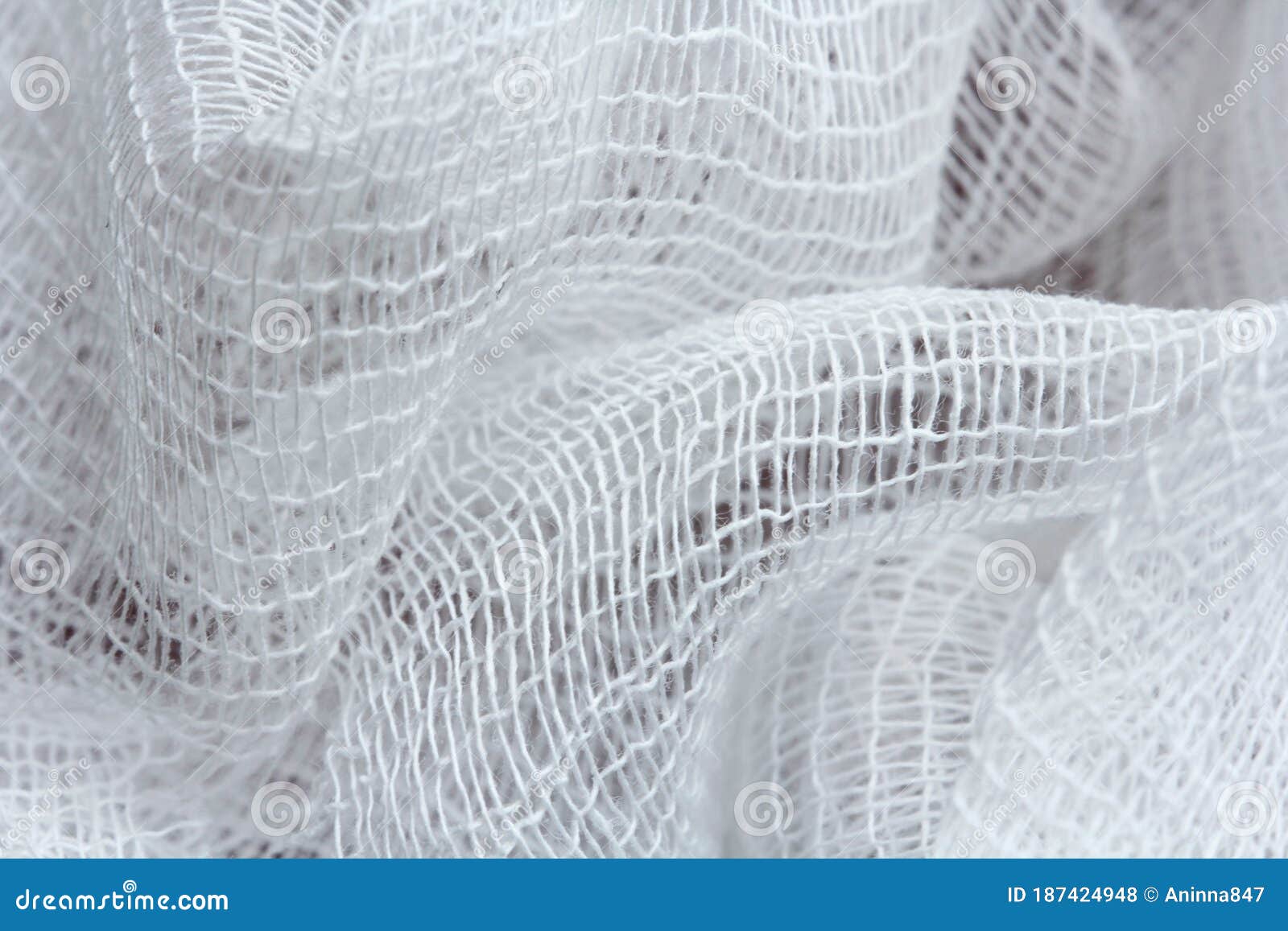 Bandage or Gauze with Folds, Texture Stock Photo - Image of abstract ...