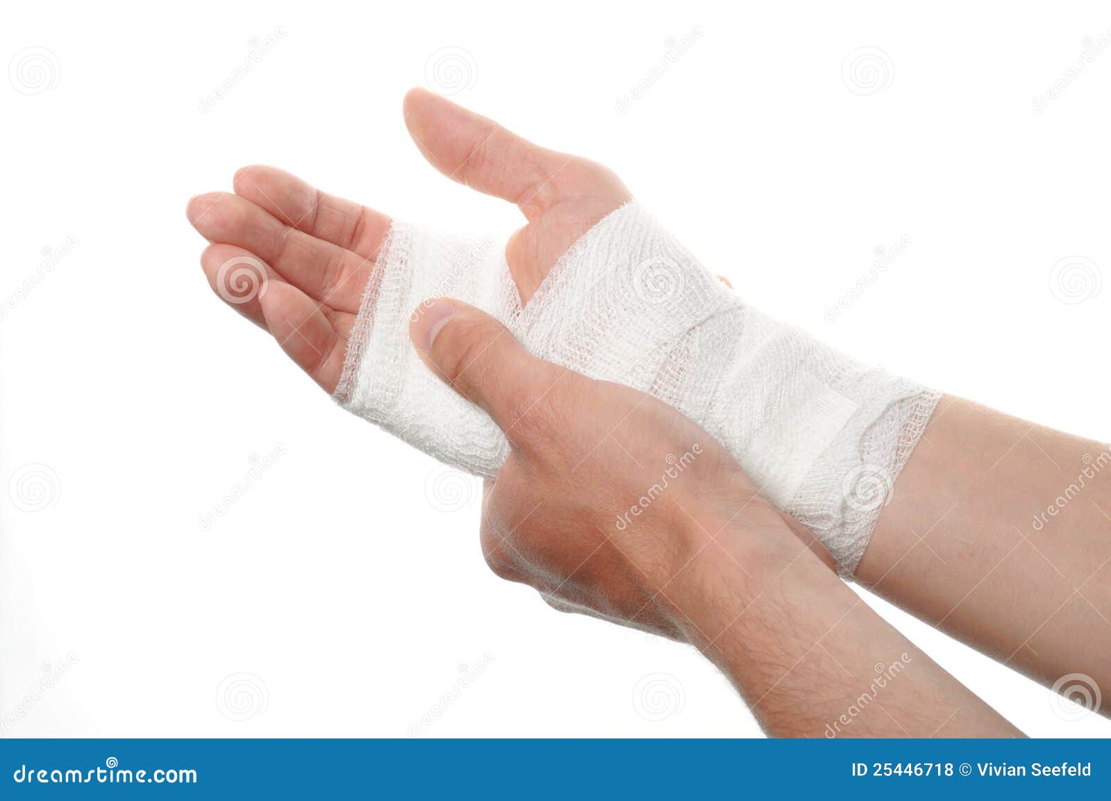Bandage on a hand stock photo. Image of emergency, protection - 25446718