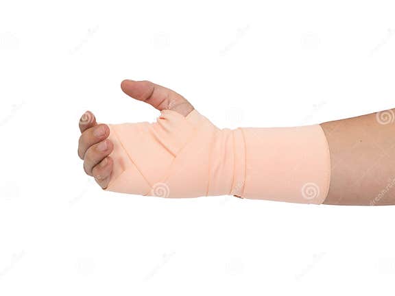 Bandage hand stock photo. Image of palm, heal, ache, elastic - 31478246