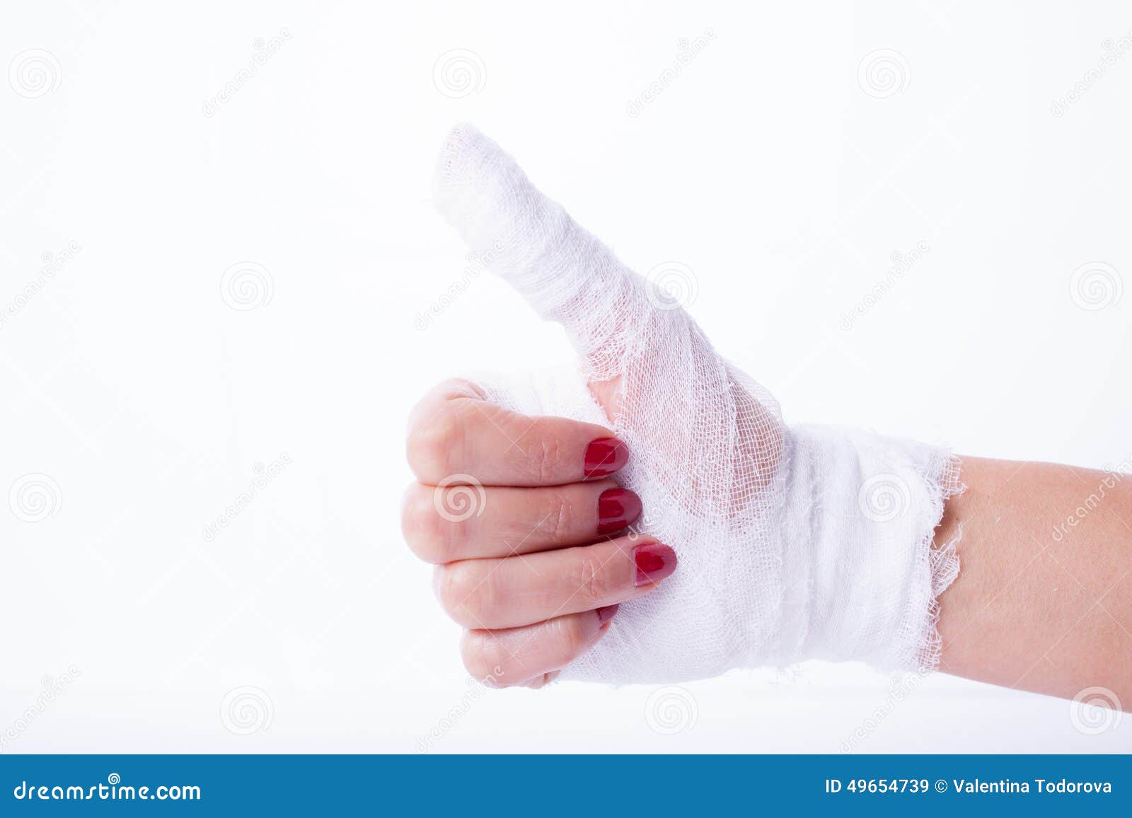 Bandage on a hand stock image. Image of sanitary, medicine - 49654739