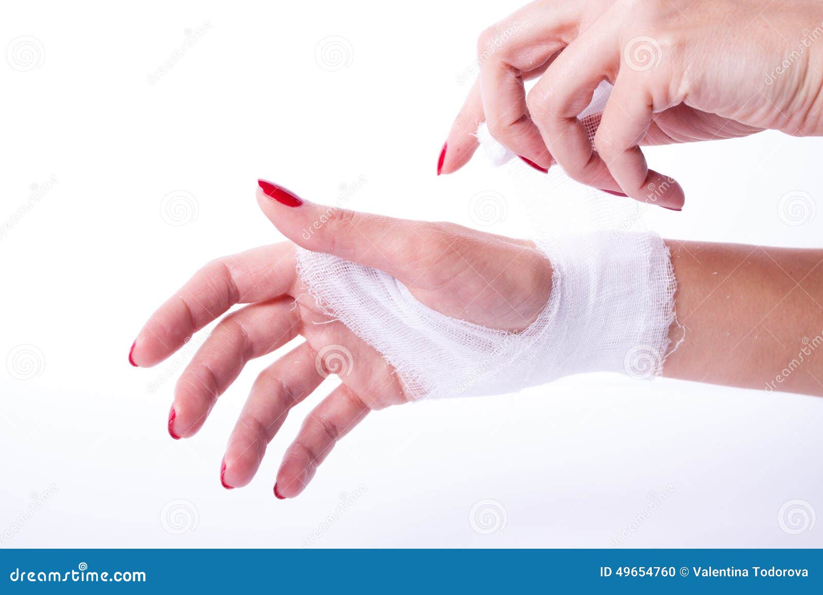 Bandage on a hand stock photo. Image of care, physical - 49654760