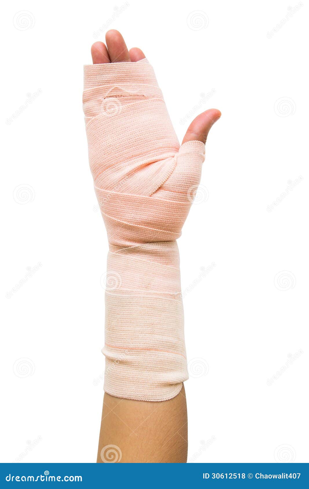 Bandage for hand stock photo. Image of patient, body - 30612518