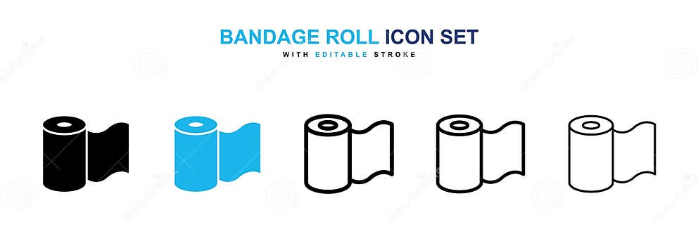 Bandage roll icon vector stock illustration. Illustration of care ...