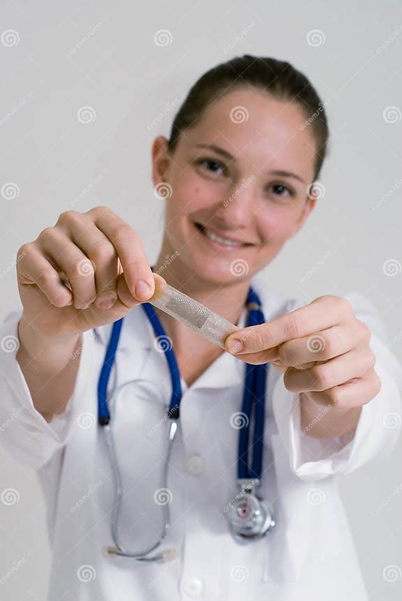 A Bandage for You stock photo. Image of woman, clinic - 5107310