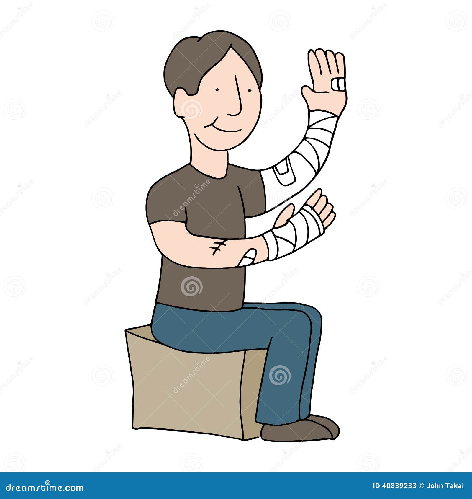 Bandaged Arms stock vector. Illustration of burned, wrapped - 40839233
