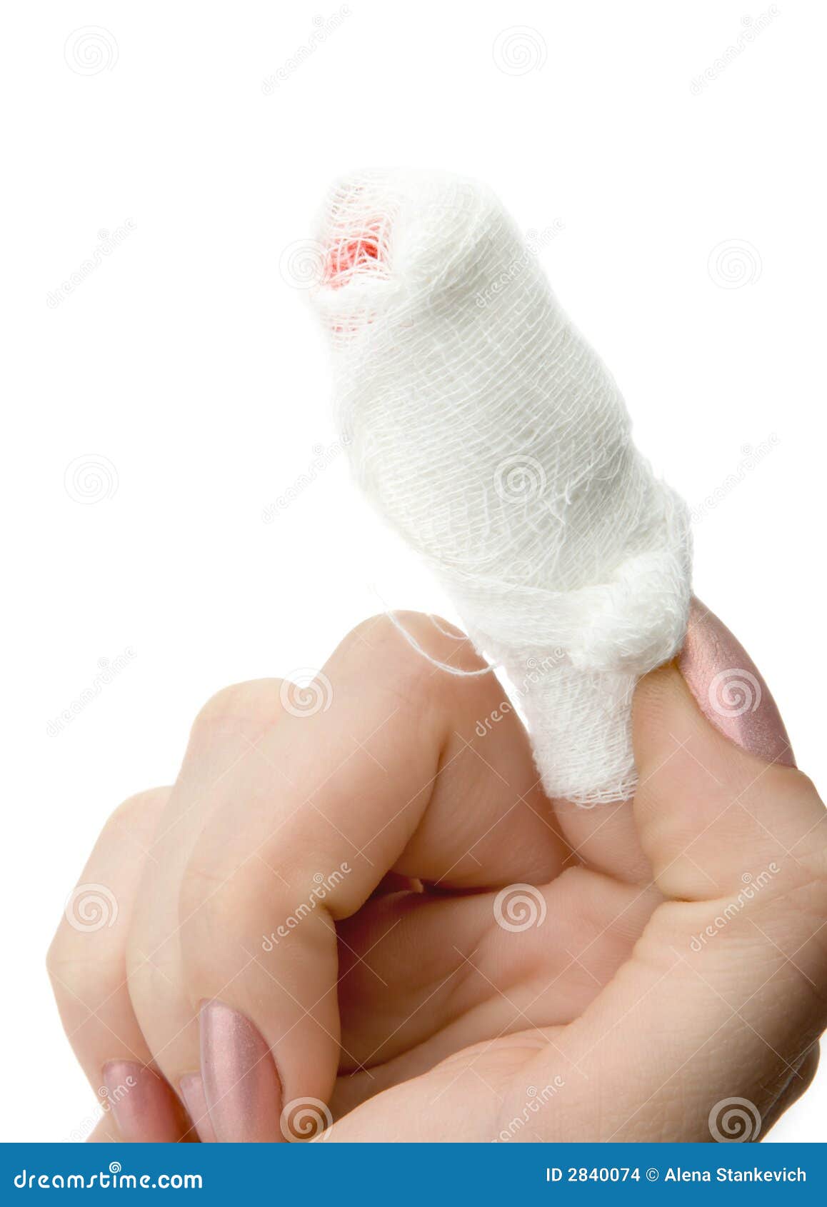 Bandaged finger stock photo. Image of injury, medical - 2840074