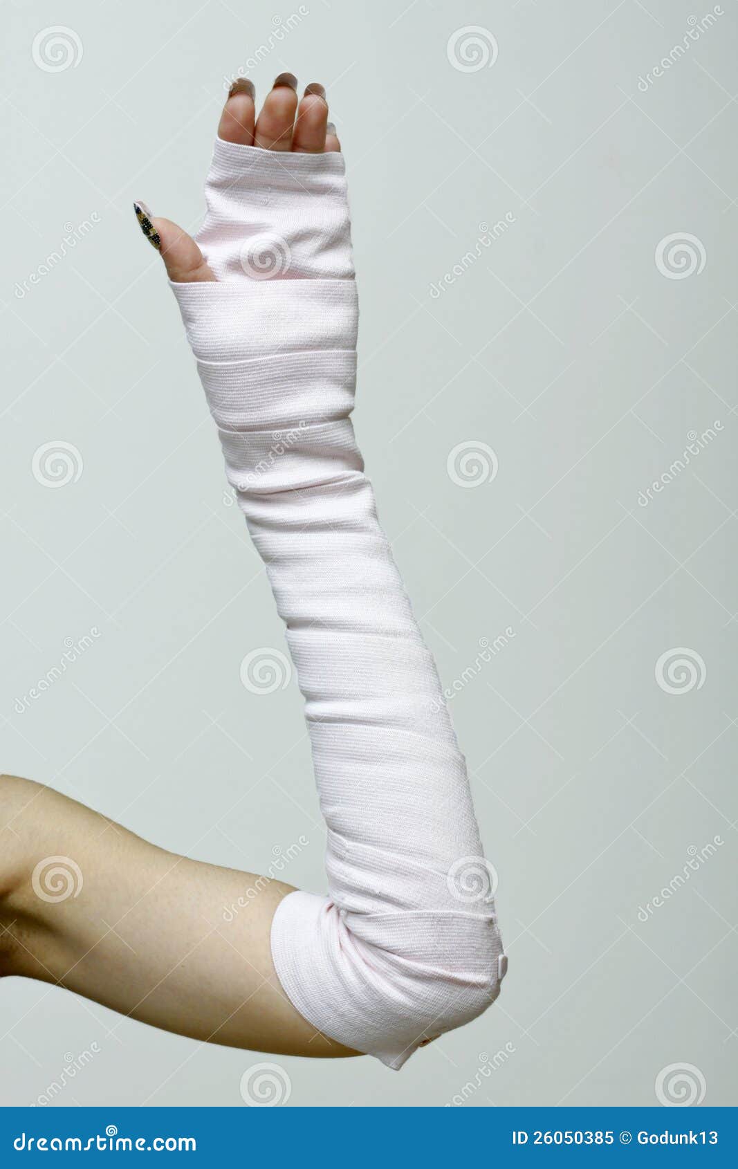 Bandaged hand stock image. Image of broken, patient, clinic - 26050385