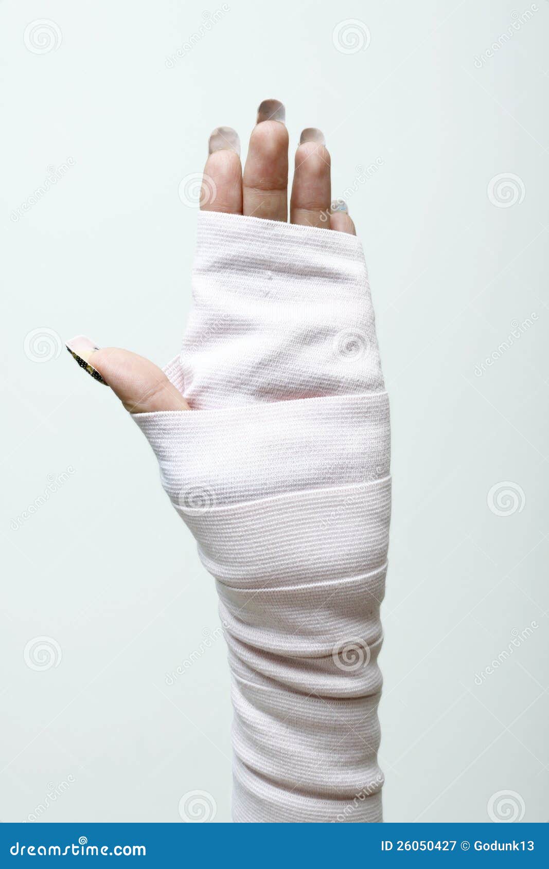 Bandaged hand stock image. Image of finger, broken, human - 26050427