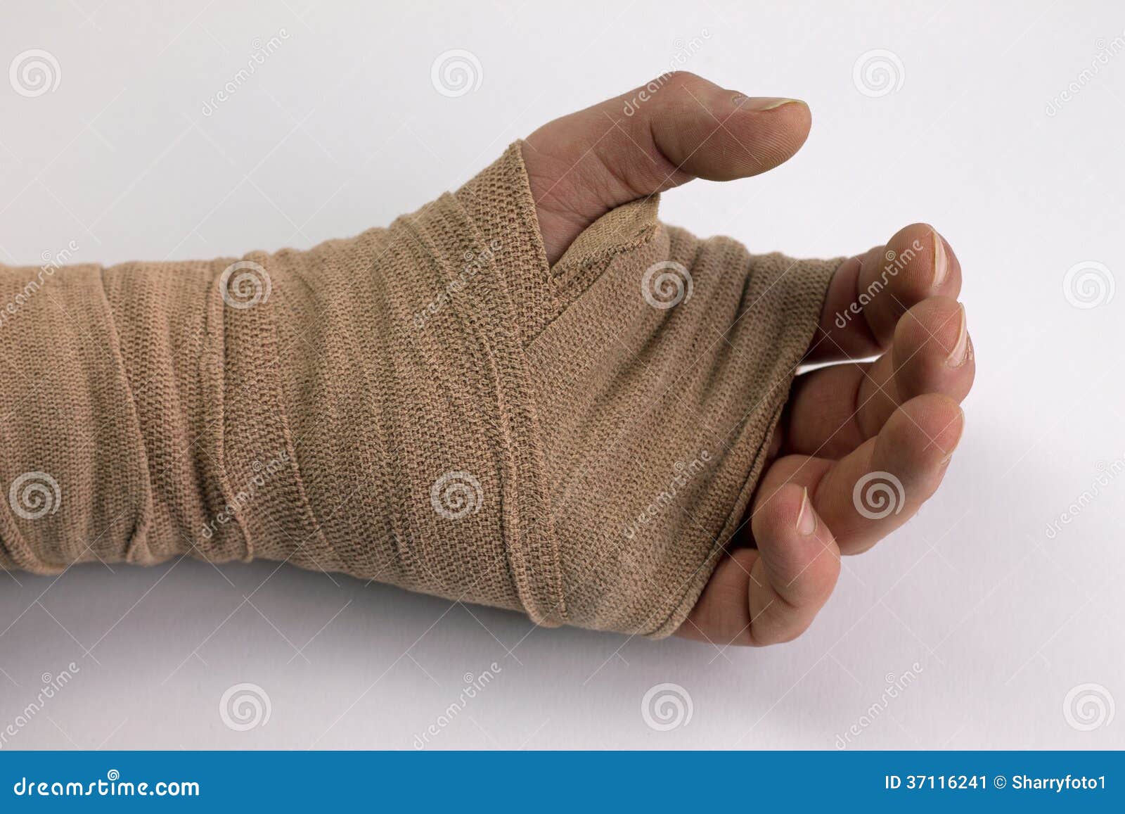 Bandaged Hand stock image. Image of injury, healthy, grief - 37116241