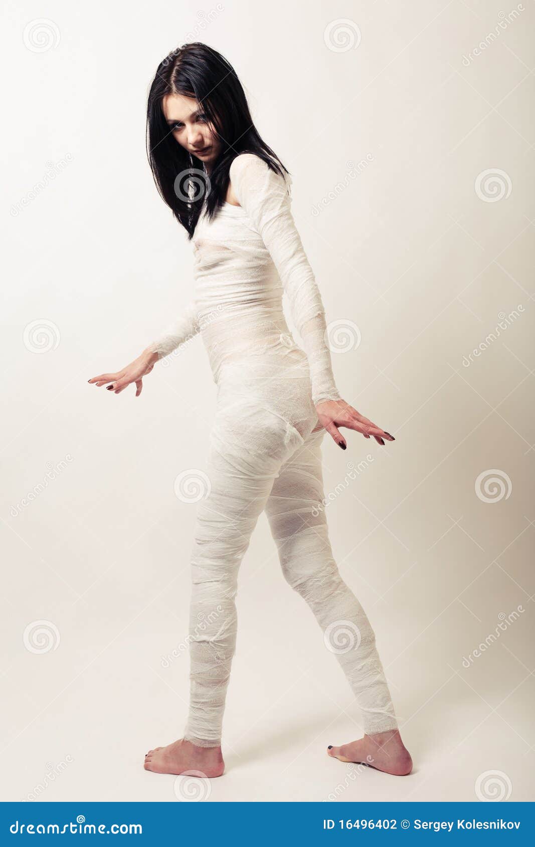 Bandaged mummy stock photo. Image of attractive, horror - 16496402
