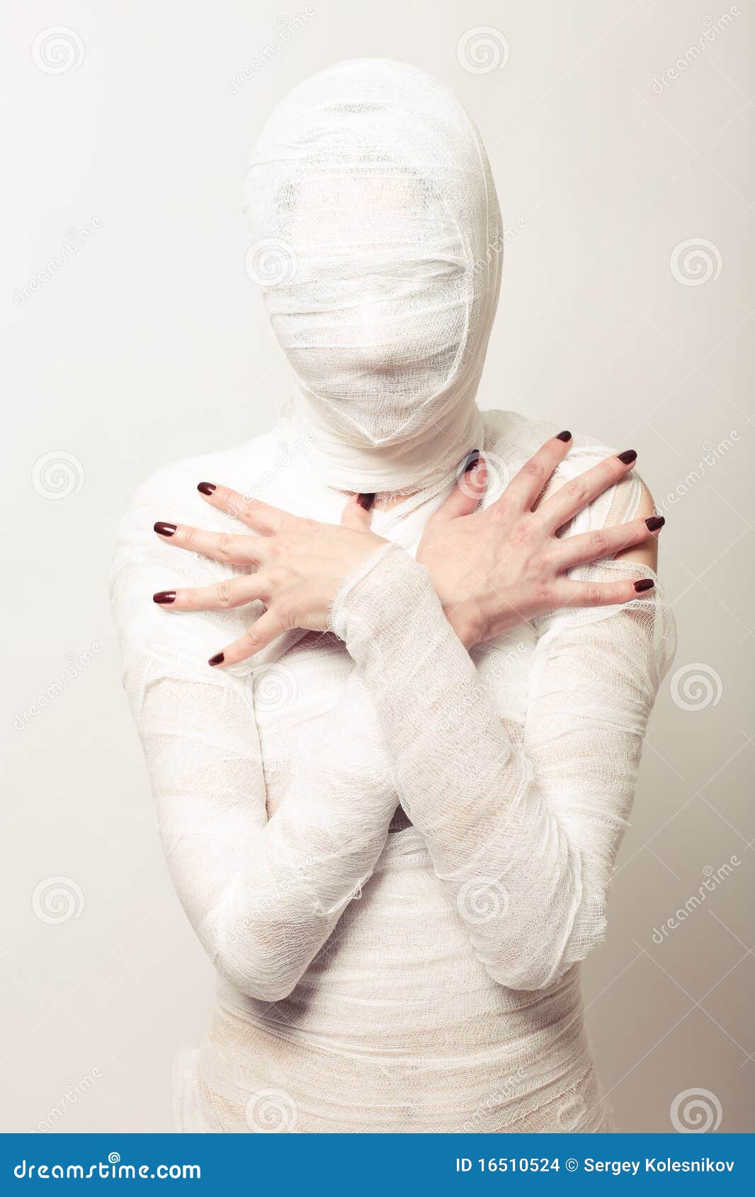 Bandaged mummy stock photo. Image of mimicry, model, sensual - 16510524
