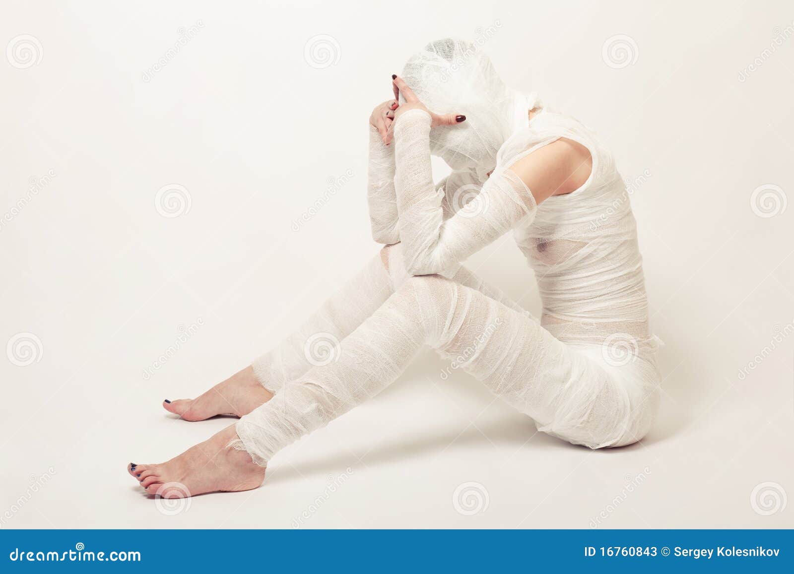 Bandaged mummy stock image. Image of halloween, attractive - 16760843