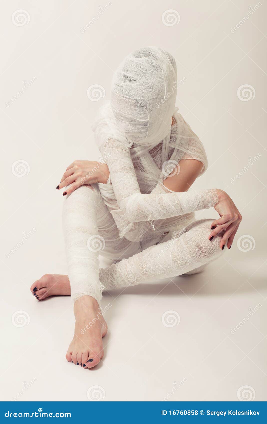 Bandaged mummy stock photo. Image of vintage, underground - 16760858