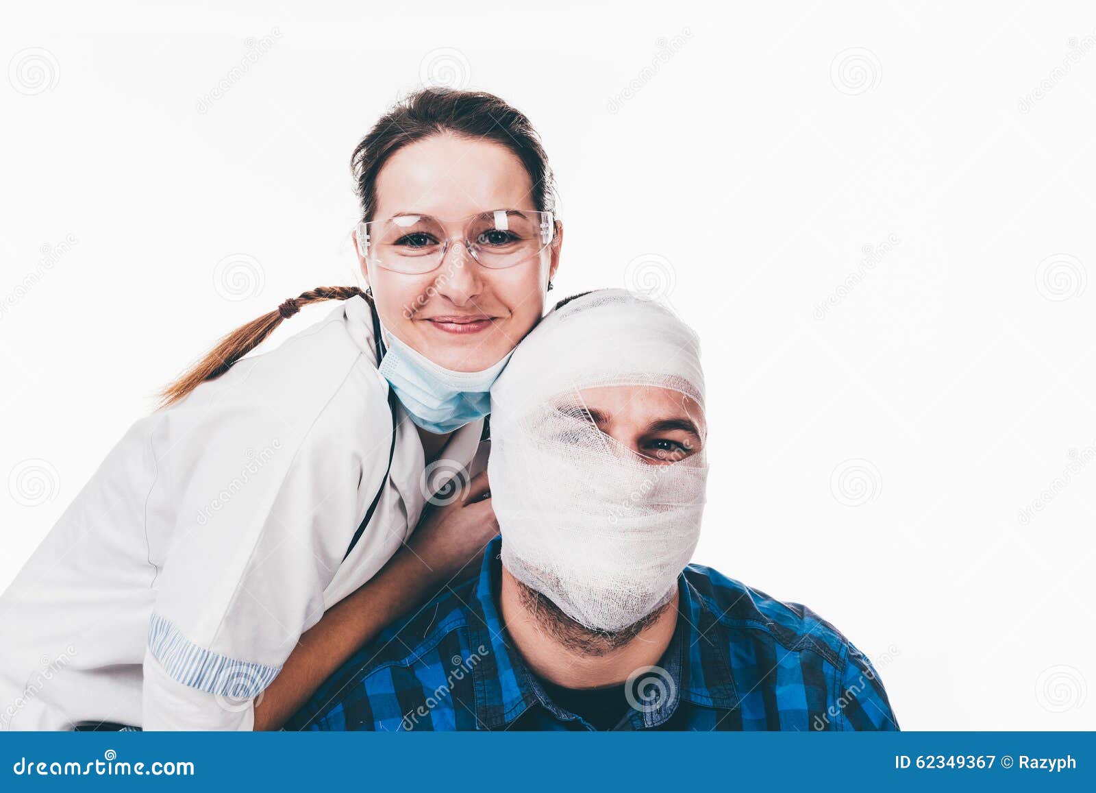 Bandaged patient stock image. Image of operating, patient - 62349367